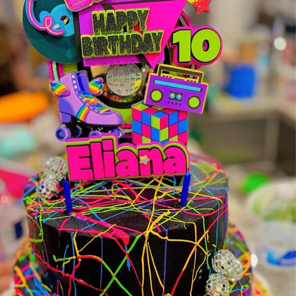 Gamer Cake Topper, Level up Party,video Game Birthday - Etsy