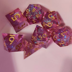 Mountain Forest Dice, Handmade Resin Dice Sharp Edge Dice, Dnd Dice Set ...