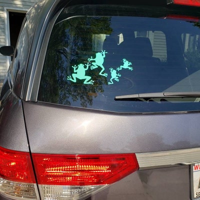Frog Family Car Window Vinyl Decals, Car Family Stickers, Frog Lovers ...