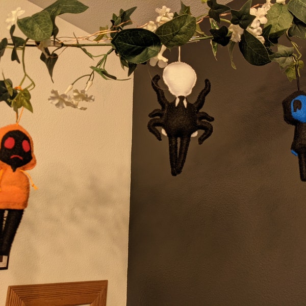 XL Zalgo Demon Doll, Handmade Plushie Decor, Unique Felt Doll, Horror ...