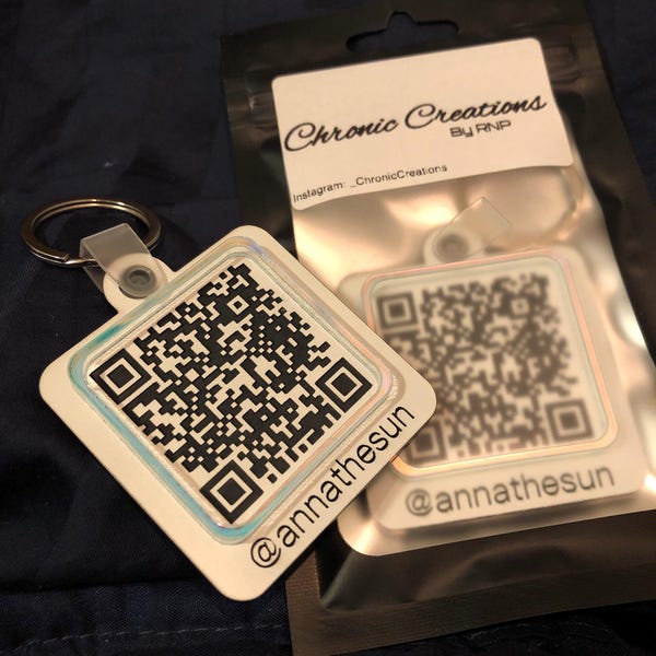 QR Code Display Sign for Business Social Media Restaurant Salon ...