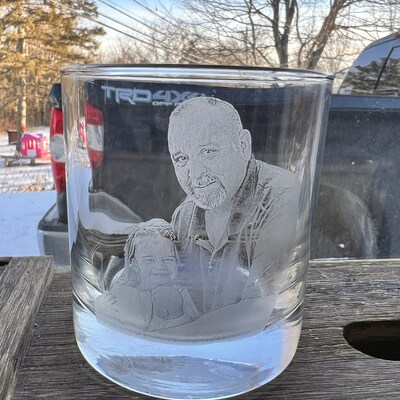 Father's Day Gift From Daughter Glass Fathers Day Gift, Dad Gift, Papa ...