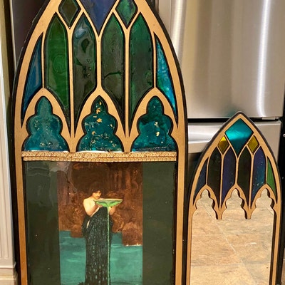 Cathedral Windows, Church Windows, Vintage-look Wood Window Frames ...