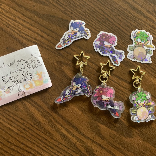 Sonic Underground Inspired Keychain - Etsy