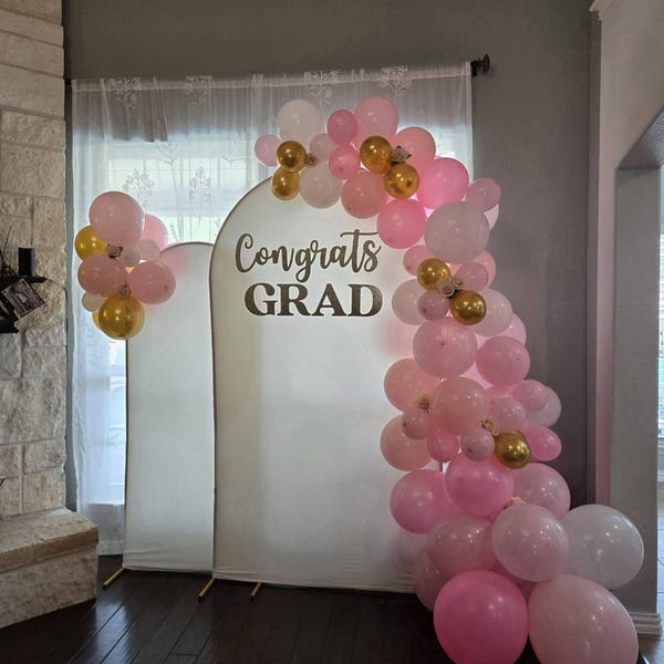 Congrats Grad Backdrop Sign, Graduation Party Decor, Class of 2024 ...