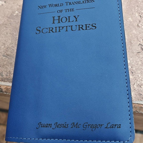JW Bible Cover, Personalizad Brown Leather Cover, NWT Bible, Jehovah's ...