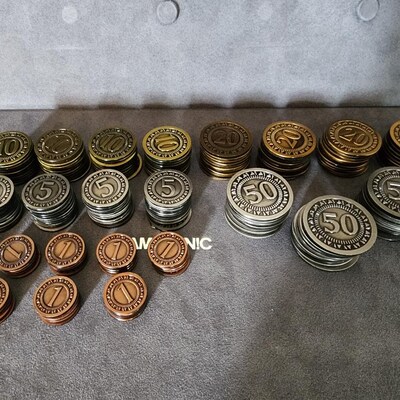Generic Metal Coins for Board Games 50 Pcs - Etsy