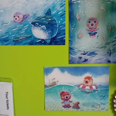 Animal Crossing Ellie Flo Animal Crossing Postcard Print ACNH Animal ...