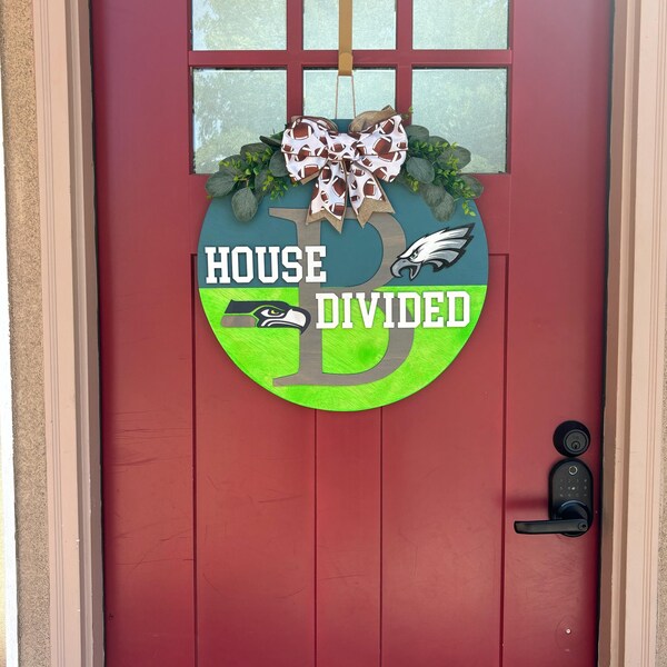 Front Door Hanger Wood Raised Letter Welcome Sign Family Last Name ...