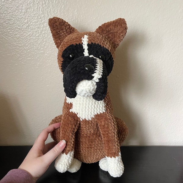 Boxer Crochet Pattern, Crochet Dog Pattern, Amigurumi Boxer Pattern ...
