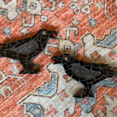 DIY Stained Glass Two Raven Ornaments Mosaic Kit - Etsy