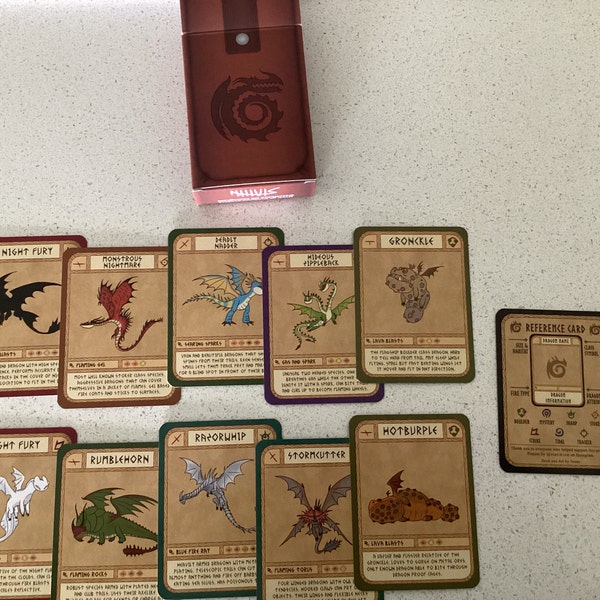 HTTYD Deck of Dragons (how to Train Your Dragon Cards) - Etsy