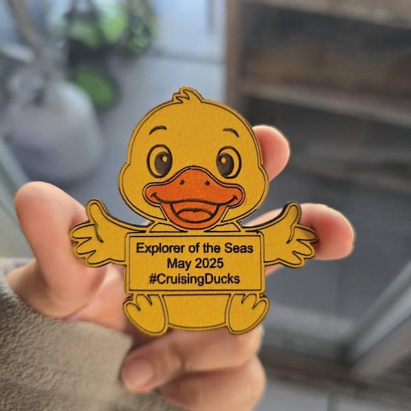 Tic Tac Toe Duck- Personalized Cruising Duck, Cruise Souvenir, Unique ...