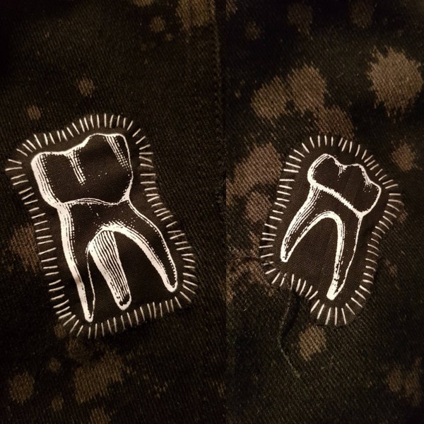 Occult Tooth Patches Wisdom Teeth, Punk Patch, Goth Patch, Pagan ...