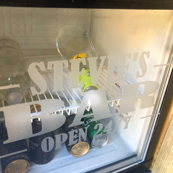 Personalised Beer Fridge Sticker / Decal - Etsy UK