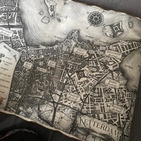 Grand Line Map, One Piece Weltkarte auf handgemachter Schriftrolle ...