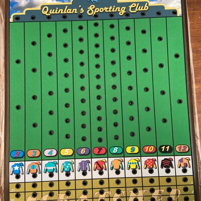 PERSONALIZED Magnetic Horse Race Board Game 'winner's Circle' Tabletop ...