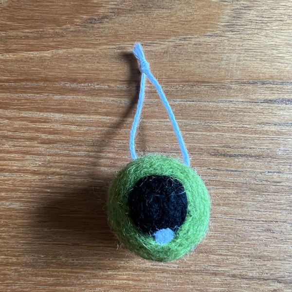 Wool Felt Eye Ball - Green, Blue or Gray Eye - Handmade Felted ...
