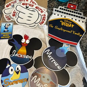 Disney Cruise Door Magnets Disney Ship Front and Character Inspired ...