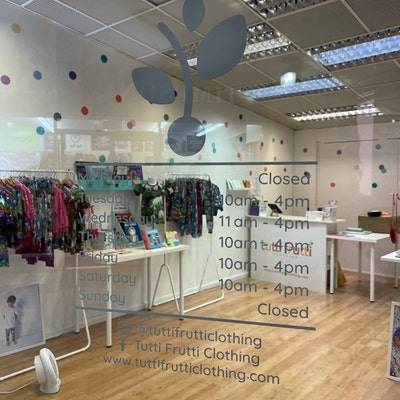 Custom Vinyl Opening Times Decal for Business With Logo Personalised ...