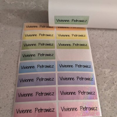 Baby Name Labels Personalize Kid Sticker, Waterproof Name Label ...