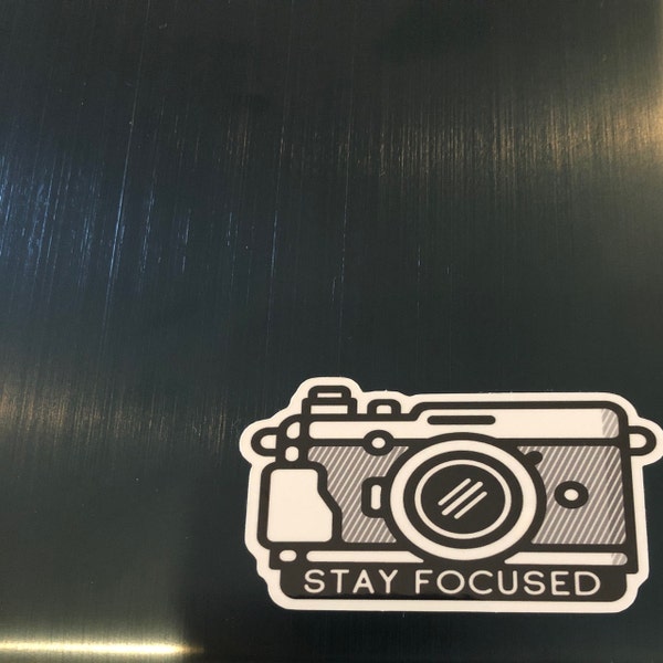 Stay Focused, Photography, Shoot Film, Waterproof Vinyl Sticker, UV ...