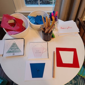 Montessori Metal Inset Designs - Beach and Ocean Themed - Etsy