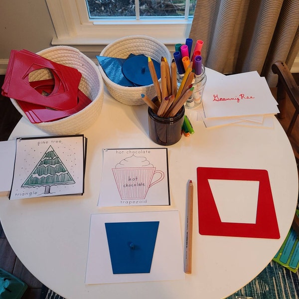 Montessori Metal Inset Design Cards- Arctic and Antarctica Themed - Etsy