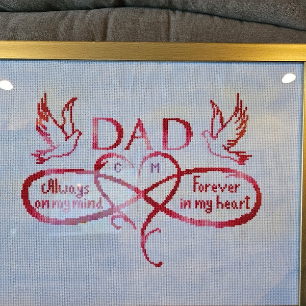 Dad Memorial #P1049 Embroidery Cross Stitch Pattern Download ...