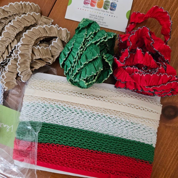 Muslin Crochet Edge Bias Tape (no. 48) Double Fold Bias Tape Quilt ...