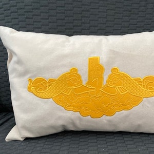 Handmade Navy Command at Sea Pin 16x16 Canvas Pillow COVER Christmas ...