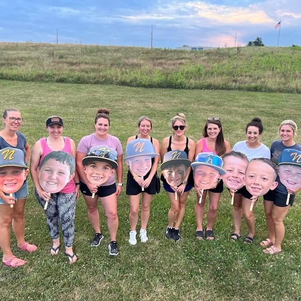 Custom Sports Team Big Head Cutouts: Senior Night Fan Props - Etsy