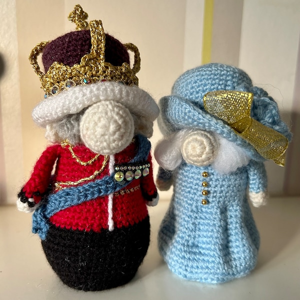 King Charles III Coronation Gnome Crochet Pattern, Charles III and ...