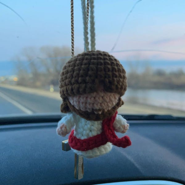 Crochet Mini Jesus Keychain/hanging, Birthday Gift - Etsy