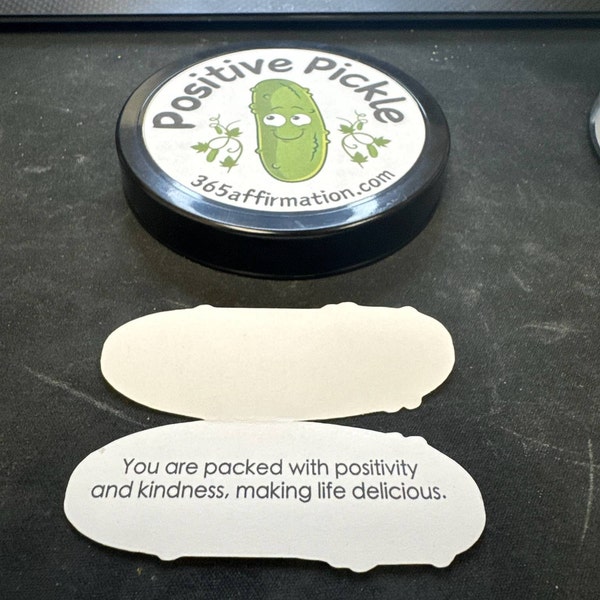 Positive Pickle Emotional Support Affirmation Cards Mental Health Desk ...