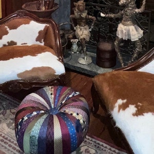 Custom Tuffet Stool Made With YOUR TIES - Etsy