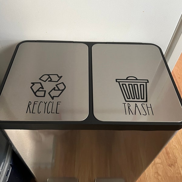 Compost Stickers // Custom // FREE SHIPPING in US. - Label Trash Can ...