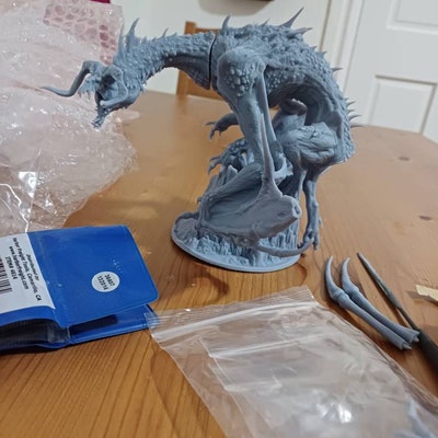 Akata Gnoll God Huge Miniature by Archvillain Games. - Etsy