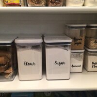 Kitchen Canister Decals Kitchen Canister Labels/kitchen Canister Decals ...