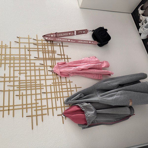 Metal Wall Coat Rack, Abstract Metal Wall Decor,entryway Metal ...