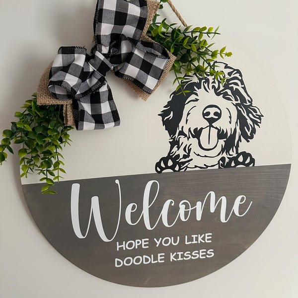 Custom Personalized Pet Door Hanger Plaque, Pet Front Door Decor ...