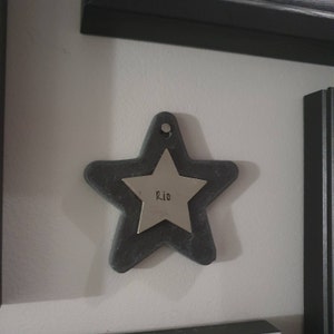 Personalised Slate Star Decoration - Etsy