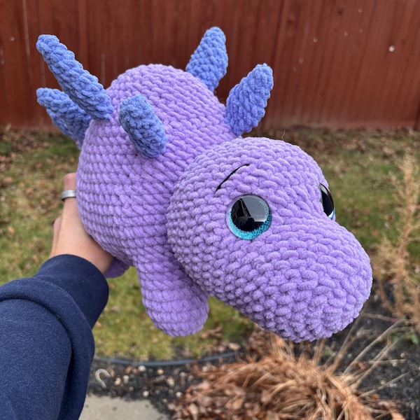 Stegosaurus Crochet Pattern Standing Dinosaur Pattern Amigurumi Cute ...