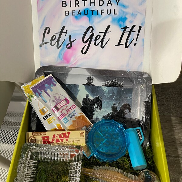 ICE CREAM PERSONALIZED Birthday Box / Smokers Box Set/ Smokers ...