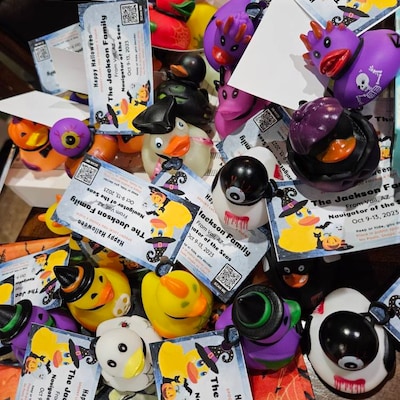 Cruise Duck Tags, Editable Canva Template, Fill and Print, Parrot Theme ...