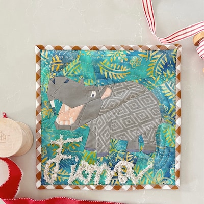 Hippo Quilt Block Pattern, PDF Instant Download, Foundation Paper ...