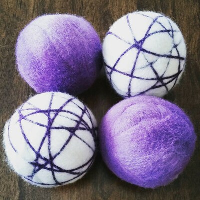 Premium XL Wool Dryer Ball Extra Large Colorful Organic Laundry Ball ...