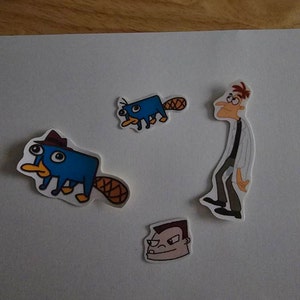 Phineas and Ferb Sticker Pack//doctor Doofenshmirtz//phineas and Ferb ...