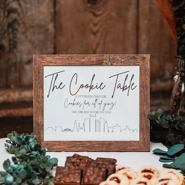 Pittsburgh Cookie Table Sign, Digital Download, 8 X 10 - Etsy