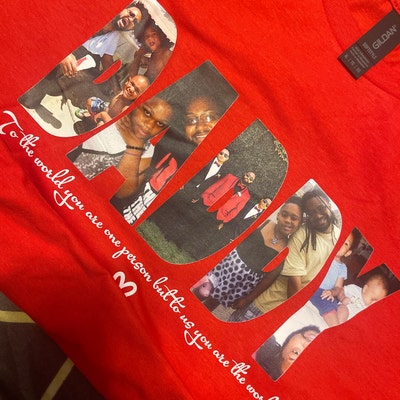 Custom Dad Shirt,papa Photo Shirt,customized FATHER Day Gift ...